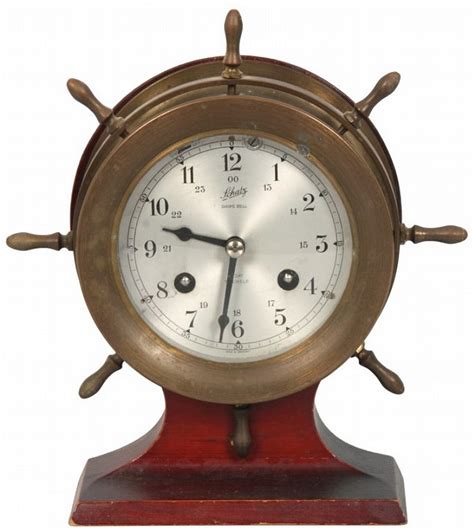 lot schatz helm ship s bell mantle clock