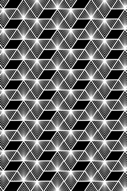 Premium Vector Black Hexagon Geometric Vector Pattern
