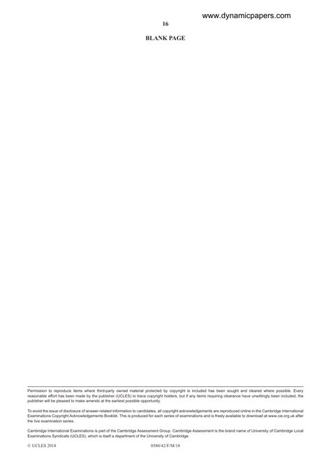 Cambridge International Examinations Mathematics Paper 4 Extended