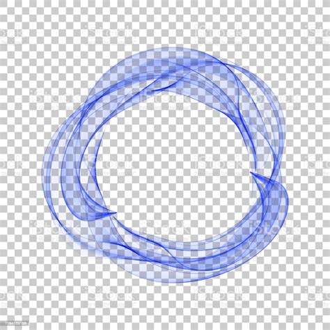 투명한 배경에 파란색 선의 동적 소용돌이 원을 추상화합니다 0명에 대한 스톡 벡터 아트 및 기타 이미지 0명 개념 구 Istock