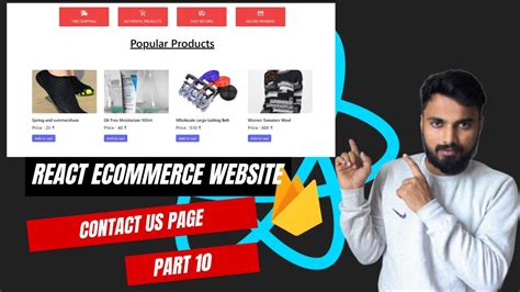 React Ecommerce Website Part 11 About Us And Popular Products