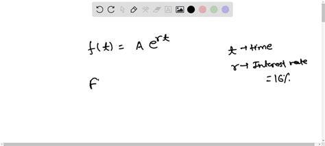 solved obtain an exponential function in the form f t aert hint