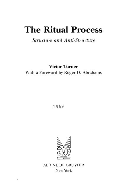 Turner Liminality Communitas Pdf Rituals Kinship