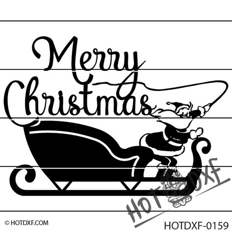 HOTDXF MERRY CHRISTMAS SANTA CLAUSE ON SLEIGH KRIS KRINGLE SAINT NICHOLAS XMAS SIGN