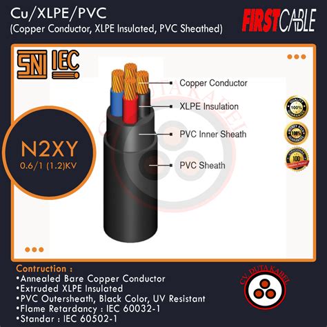 Jual Kabel N2xy 4x240 Mm2 Cu Xlpe Pvc First Cable 4x240 Mm 4 X 240 Mm2 4x240mm2 4 X 24 Mm2