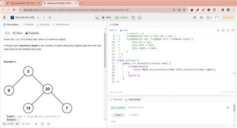 day 45 of 100daysofcodechallenge maximum depth of binary tree s