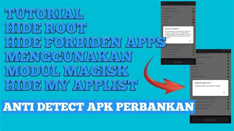 Tutorial Hide ROOT Hide FORBIDEN APPS HIDE MY APPLIST YouTube