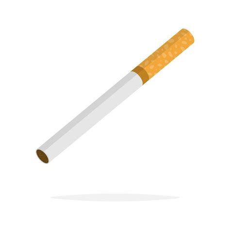 cigarrillo plano icono vector ilustración Vector en Vecteezy