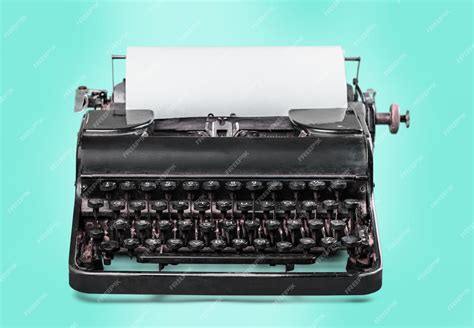 Premium Photo Old Typewriter With Paper On Background