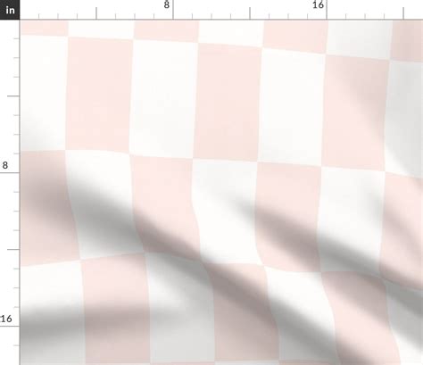 Linen Long Checks Lightly Textured Fabric Spoonflower