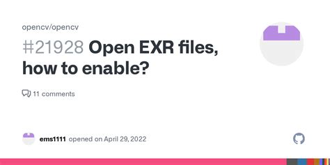 Open EXR Files How To Enable Issue Opencv Opencv GitHub