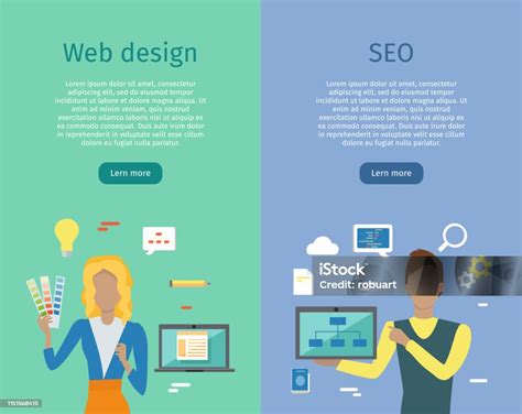 웹 디자인 Seo 인포 그래픽 세트 개발에 대한 스톡 벡터 아트 및 기타 이미지 개발 개선 검색 Istock