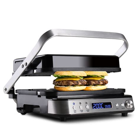 Artestia 6 In 1 Indoor Grill Panini Press Sandwich Maker With