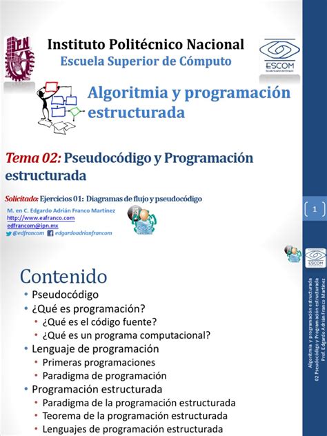 Programación Estructurada Y Pseudocódigo Pdf Programación De Computadoras Algoritmos