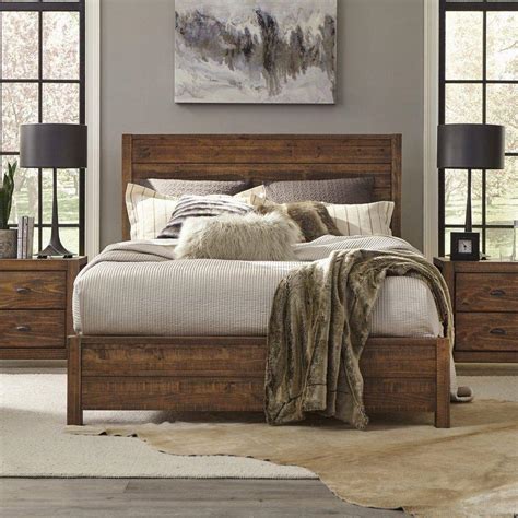 Rustic Wood Bed