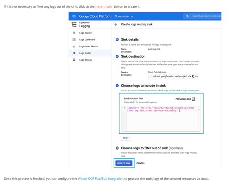 Rework Gcp Integrations Audit Logs And Dns Queries Sections · Issue