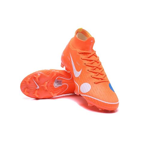 Nike Off White Mercurial Superfly Vi 360 Elite Fg 2018 Botas Naranja