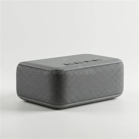 A Compact Gray Bluetooth Speaker With A Rectangular Shape And Rounded