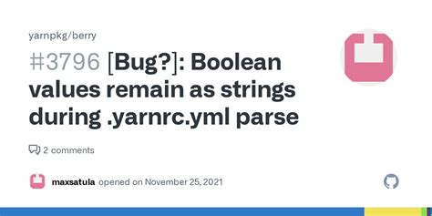 Bug Boolean Values Remain As Strings During Yarnrcyml Parse
