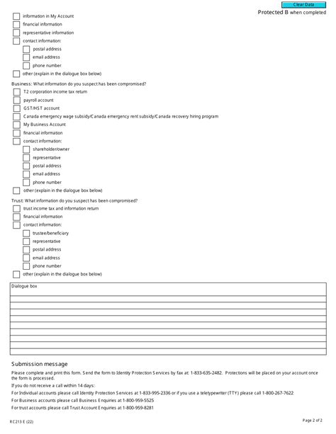 Form Rc213 Download Fillable Pdf Or Fill Online Identity Theft And