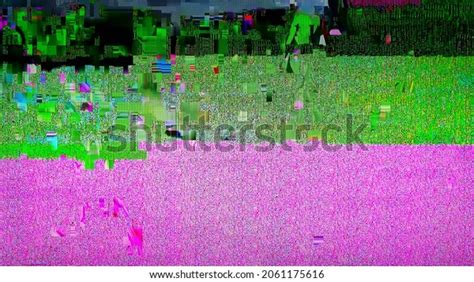 Tv Static Noise Glitch Distortion Effect Stock Illustration Shutterstock