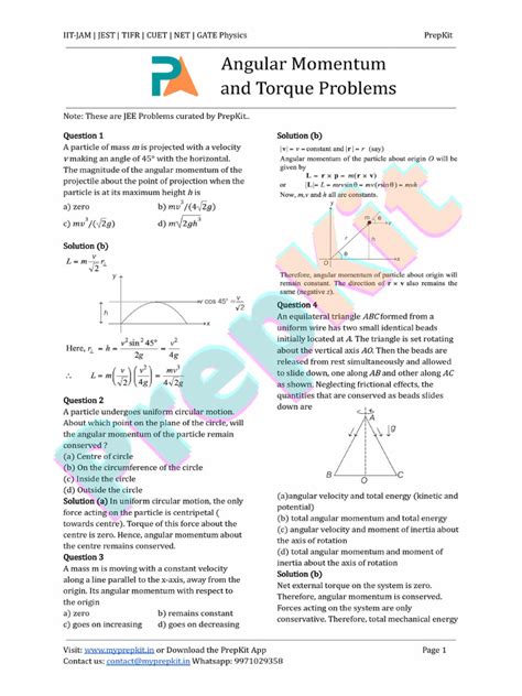 angular momentum pdf