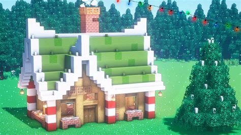 Minecraft How To Build A Christmas House Youtube