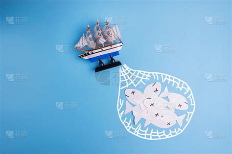 海洋是过度捕捞的概念形象