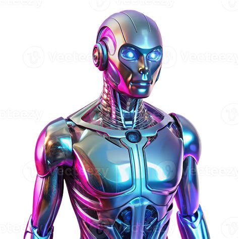 Extraordinary Modern A Futuristic Humanoid Robot With Translucent