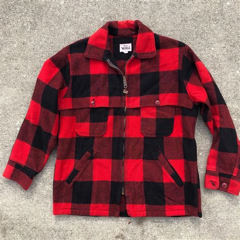 1970s Vintage Woolrich Buffalo Plaid Zip Jacket Etsy