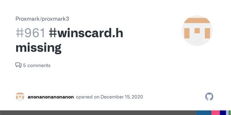 Winscardh Missing · Issue 961 · Proxmarkproxmark3 · Github