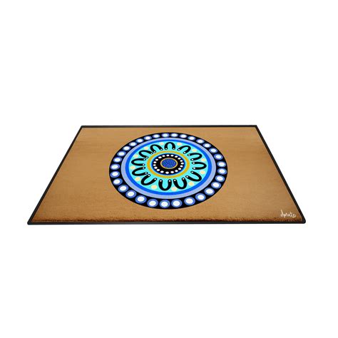 Yarning Circle Earth 2m X 3m Indigenous Classroom Mat