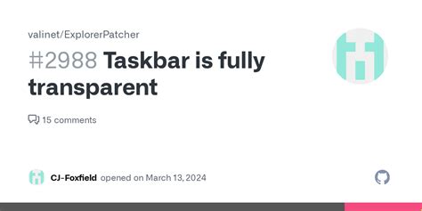 Taskbar Is Fully Transparent Issue Valinet Explorerpatcher