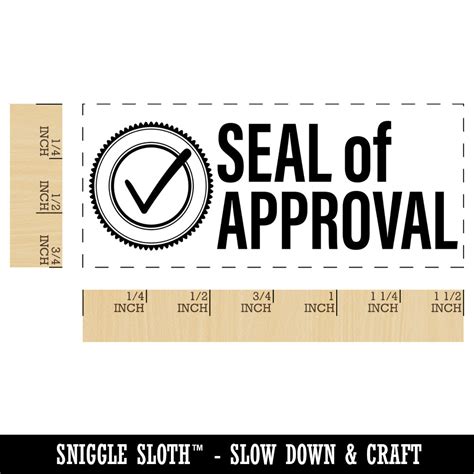 Seal Of Approval Check Mark Checkmark Self Inking Rubber Stamp Ink Stamper For Business Office