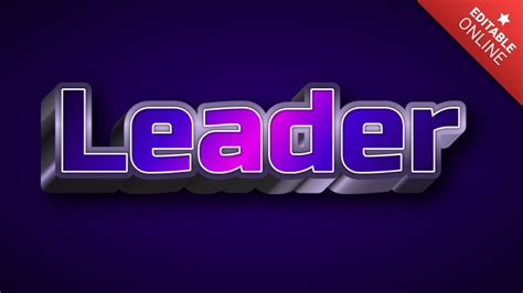 Leader Text Effect Generator TextStudio