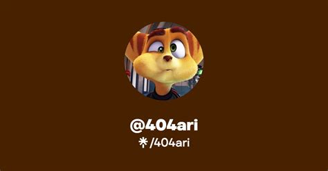 404ari Twitter Instagram TikTok Linktree