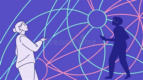 People Interacting With Global Network Technology Connection Vector Vector Design Generative