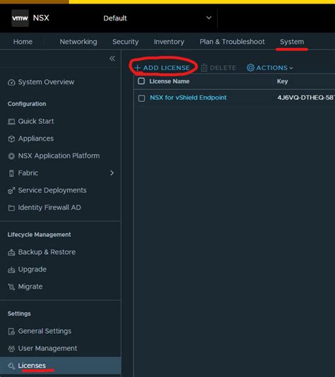 nsx t series part 2 nsx t manager 4 1 add license key and add a