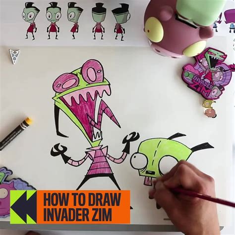 How To Draw Invader Zim Learn Something New Today How To Draw