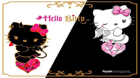 Hello Kitty Black Wallpapers Wallpaper Cave