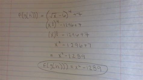 Solved If F X X 4 7 G X X 6 And H X Sqrt X Then