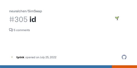 Id Issue 305 Neuralchen SimSwap GitHub