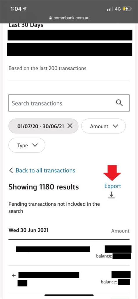 Instructions On How To Export A History Of Your Business Bank Account Transactions Into Csv File