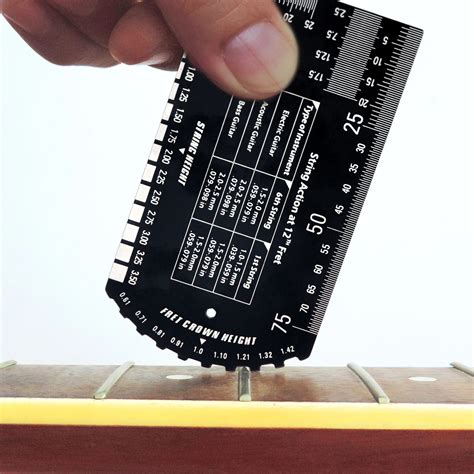 Baroque String Instruments Gauge String Action Gauge Ruler Pocket Size Metallic Ruler For