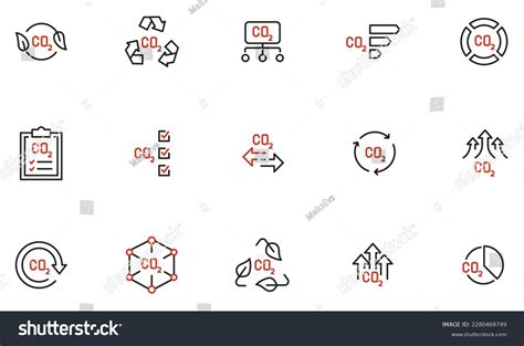 vector set linear icons related increasing stock vector royalty free