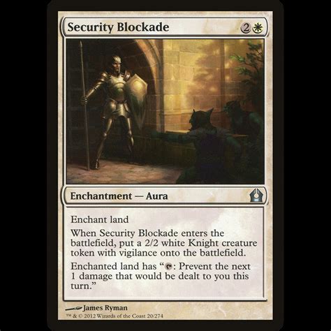 Mtg Security Blockade Return To Ravnica Rtr20 Madtoyz