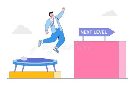 Progress To Next Level Difficult Career Development Achievement