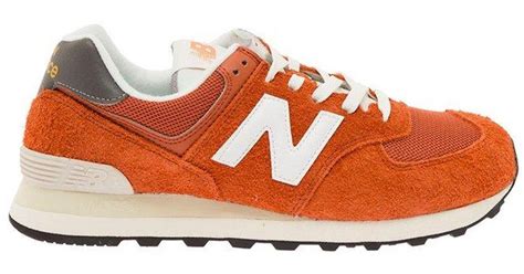 New Balance Orange Suede Sneakers Man For Men Lyst Uk