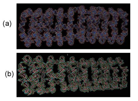 Rna Nanotube Made From 10 Nanorings For All Atom Visual Molecular