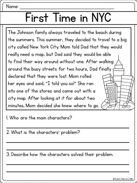 Reading Comprehension Problem And Solution 1 Worksheets 99worksheets